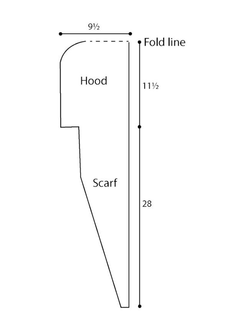Sophie Hood Knitting Pattern PDF | DIY Hooded Scarf | Easy Knit Winter ...