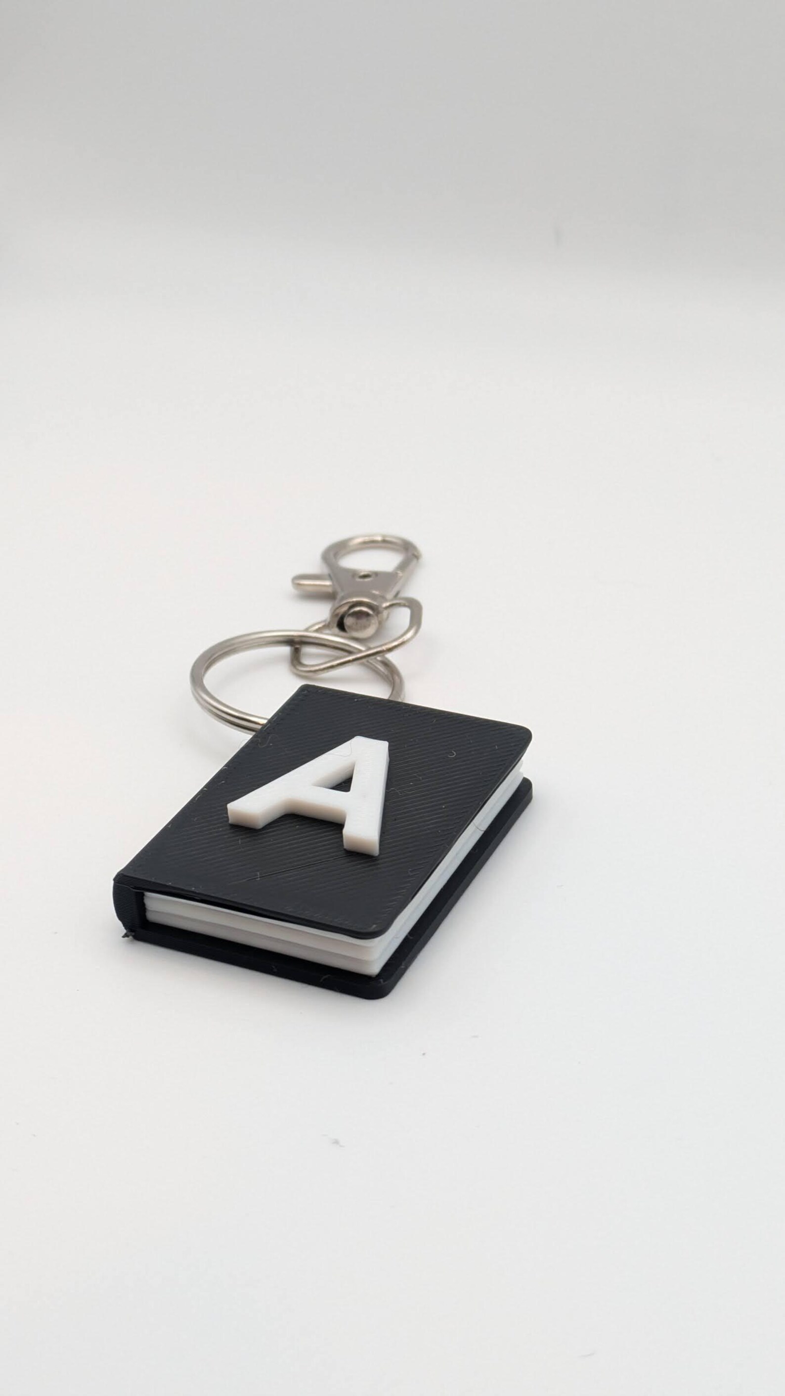 Mini Book Keychain - 3D Printed Notebook Charm - Backpack or Bag ...