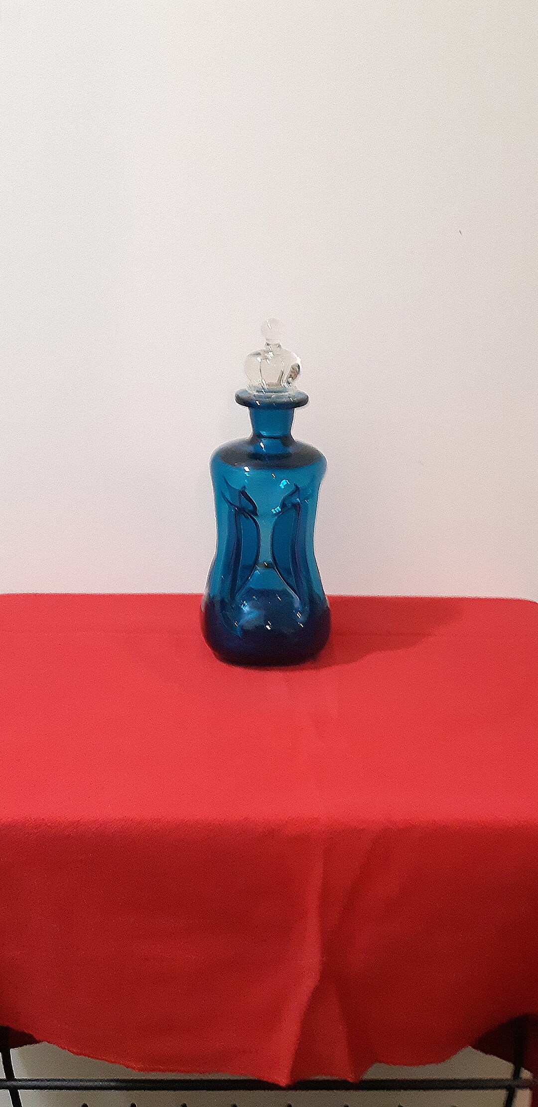 Vintage Blue Medicine Decanter Unique Display Bottle Collectible - Etsy