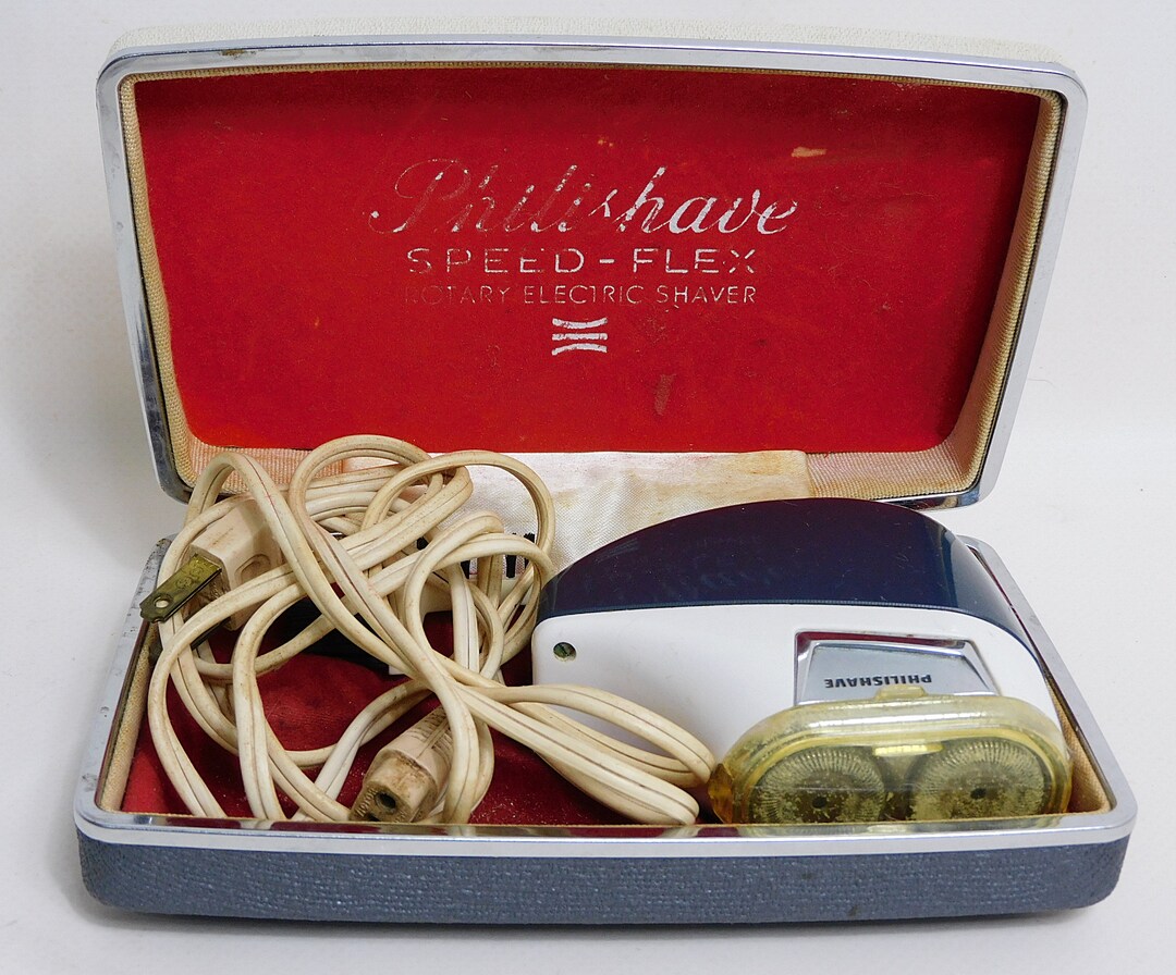 Vintage 1960's Philishave Speed-flex Rotary Electric Shaver W/case - Etsy