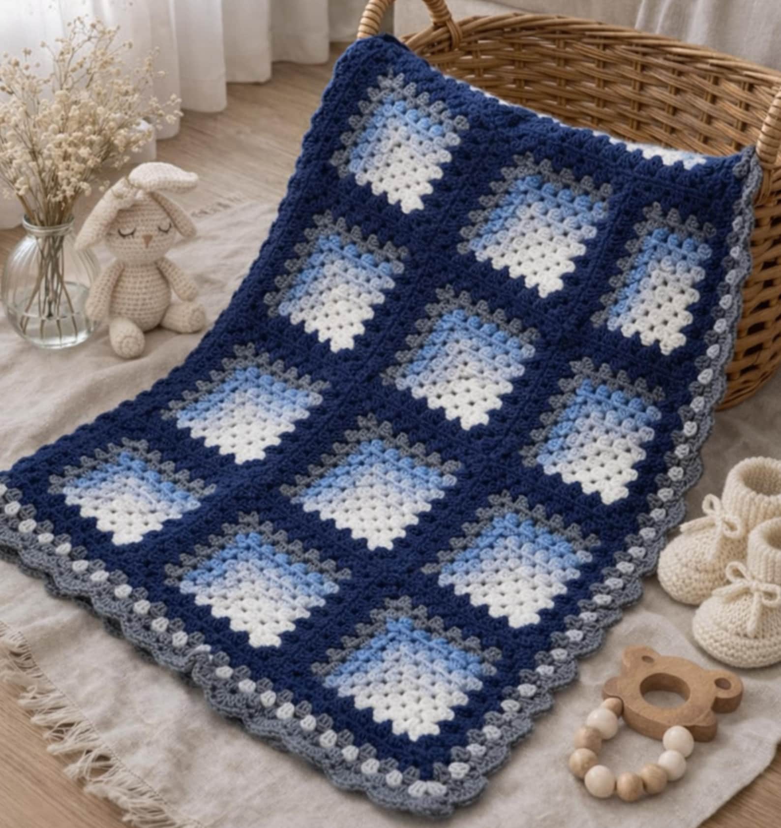 3D Squares Illusion Afghan Crochet Pattern, Geometric Pattern (PDF ...