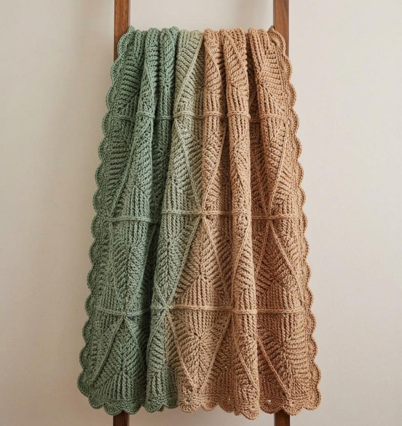 Geometric Prism Blanket Crochet Pattern, Textured Cozy Keepsake (PDF ...