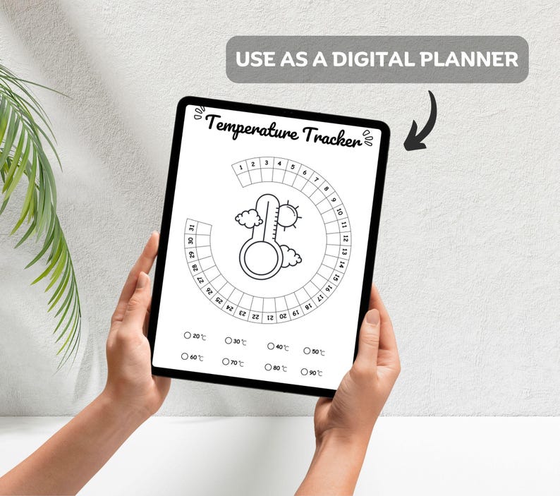 Temperature Tracker Printable: Daily Weather Log (PDF) - Etsy