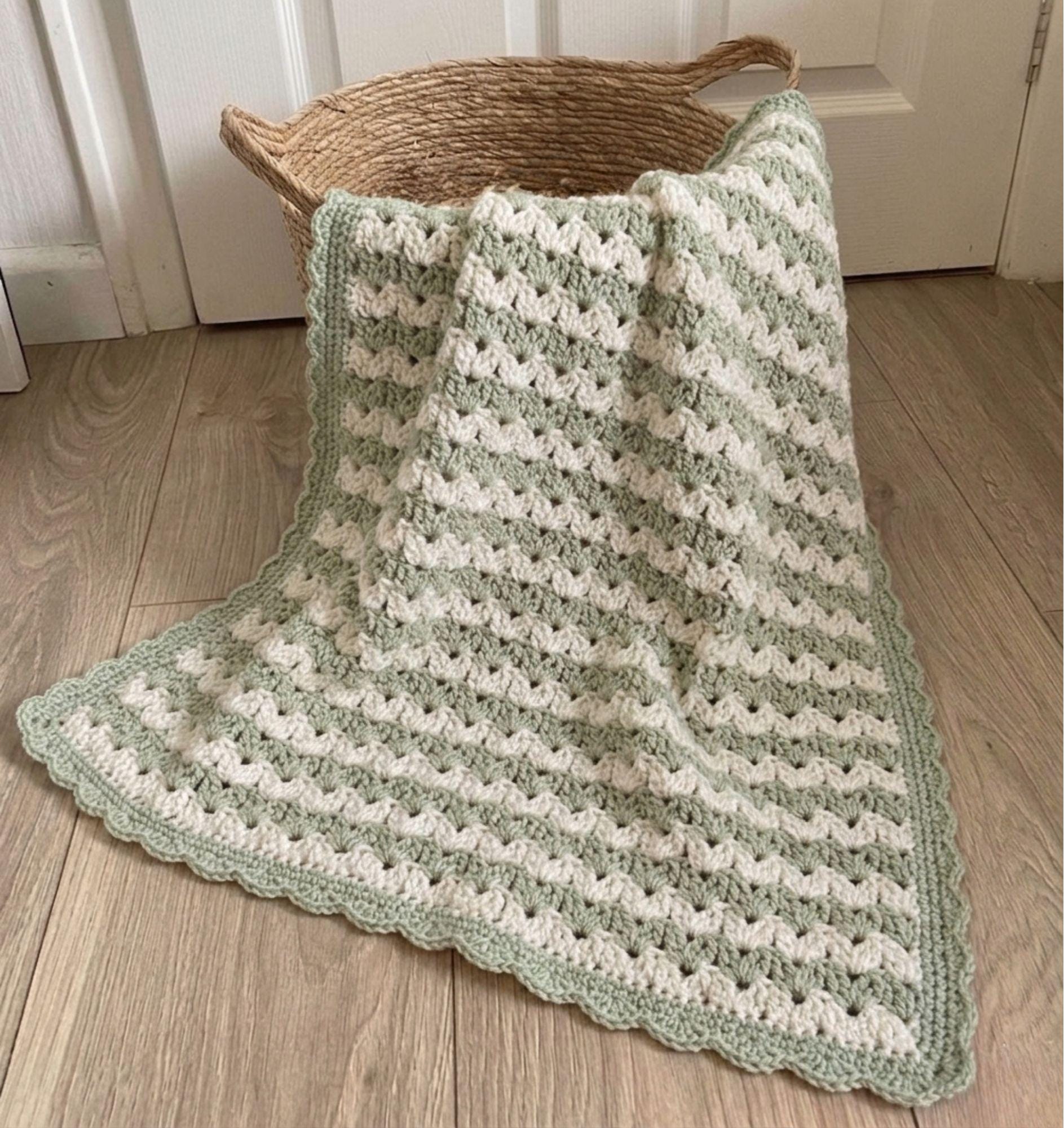 Iris Stitch Baby Blanket Crochet Pattern, Afghan Pattern (PDF Download ...