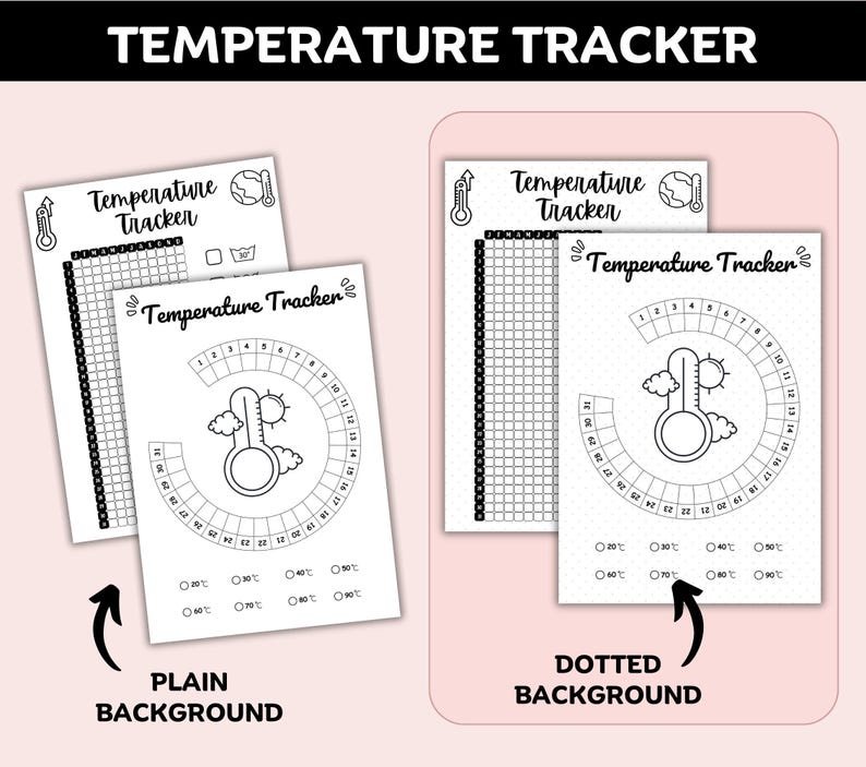 Temperature Tracker Printable: Daily Weather Log (PDF) - Etsy