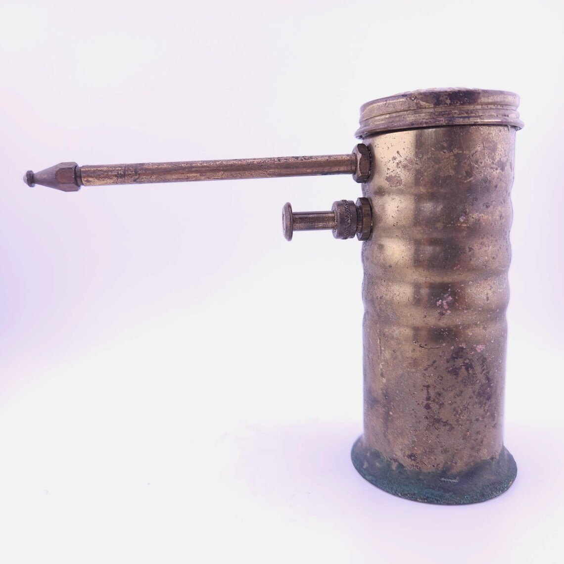 Eagle Oil Can – Metal Pump Oiler With Spout | Industrial Decor or ...