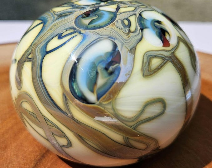 Vintage John Byron Signed Art Glass Hanging Vines Paperweight. Signed J ...