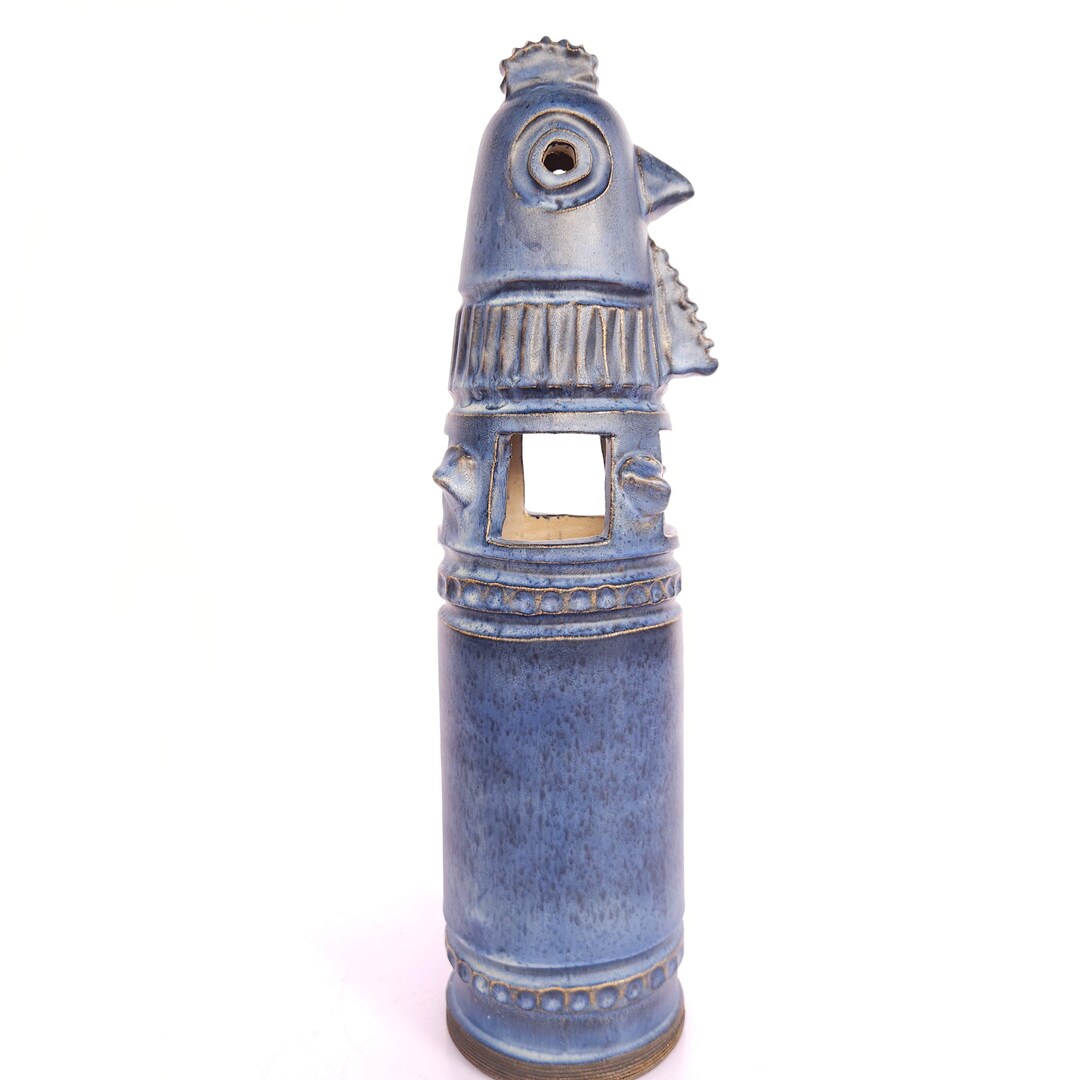 Vintage Irma Yourstone Rooster Vase. Scandinavian Studio Pottery. 12.5 ...