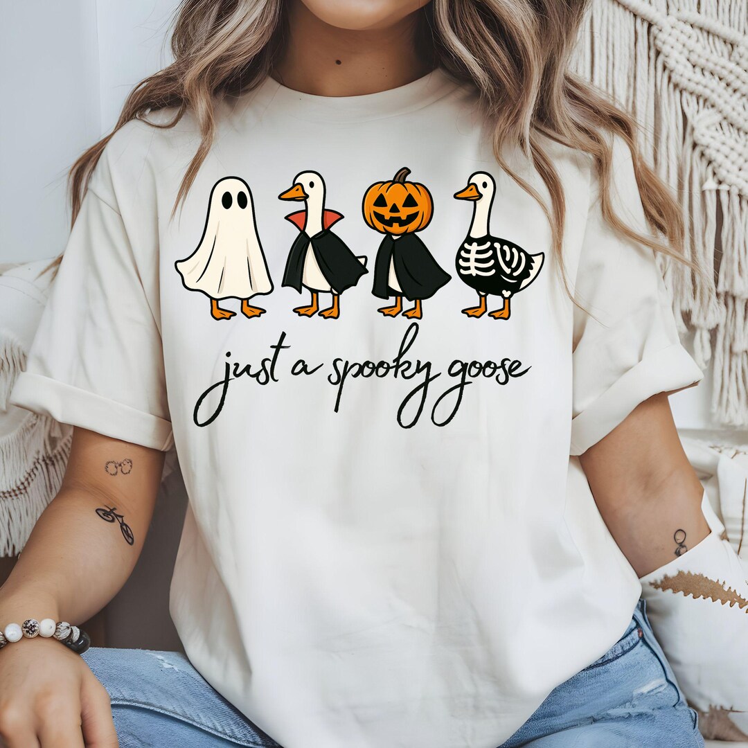 Spooky Goose Halloween PNG: Funny Costume Design (digital Download - Etsy