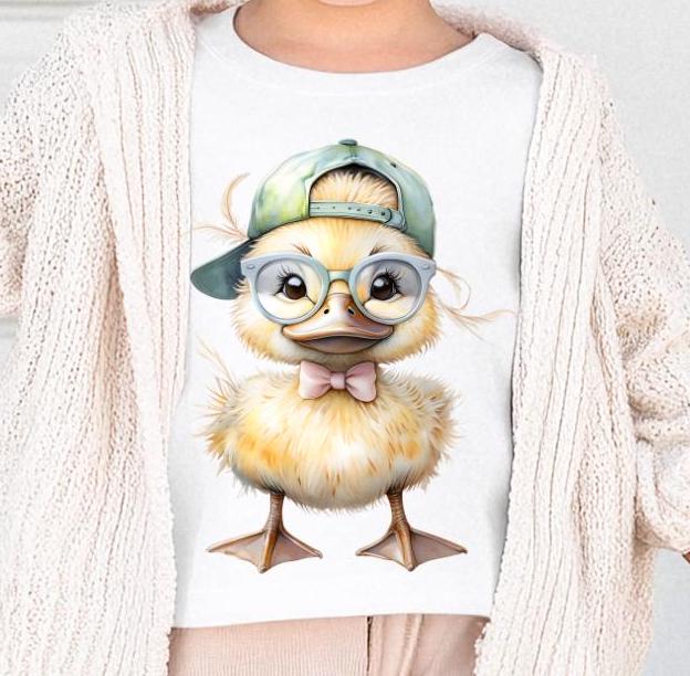 Cute Duck With Backwards Hat PNG File, Easter Digital Art, DTF Print ...