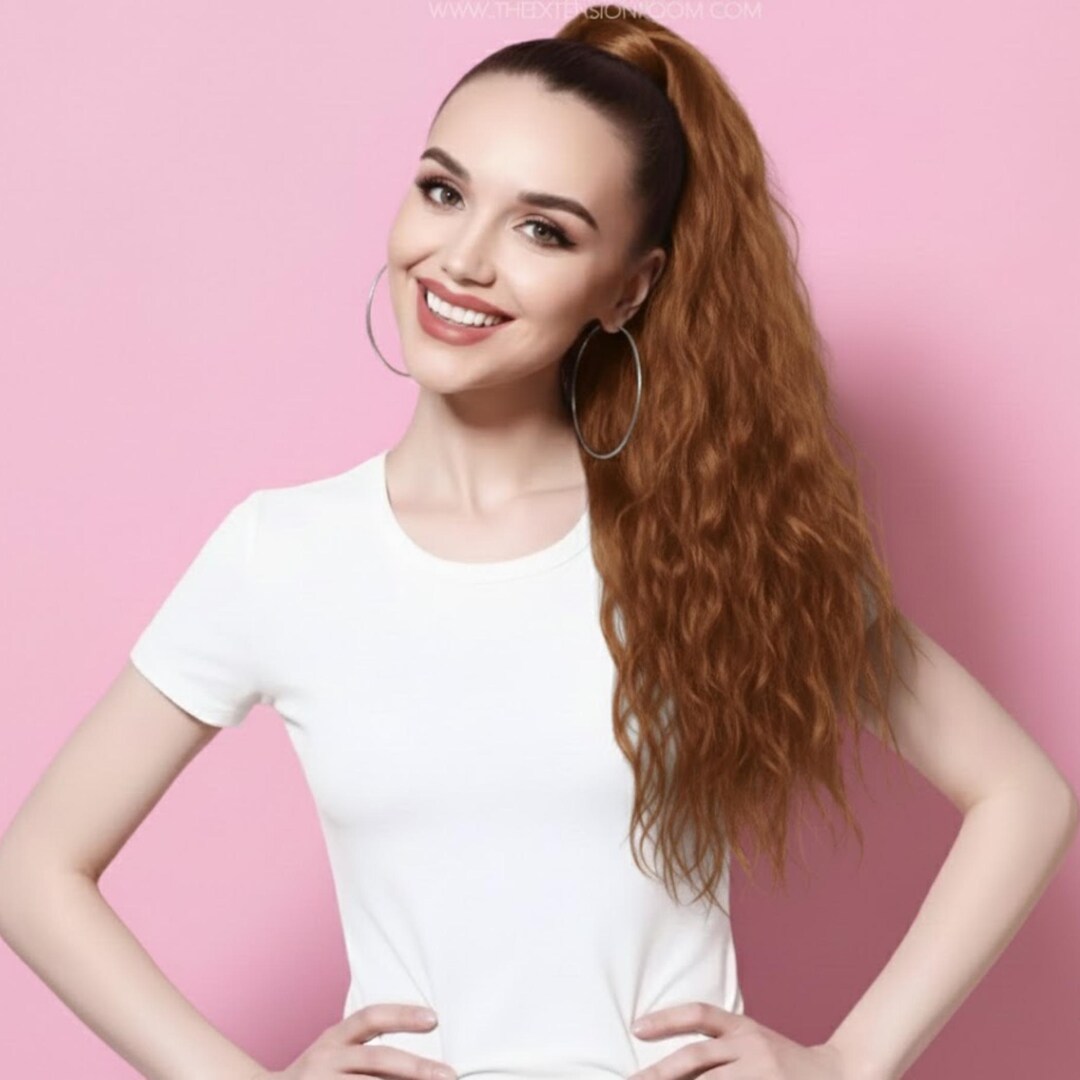 Body Wave Ponytail Extension, 22 Inch Wrap Around Clip-in Hair Piece ...