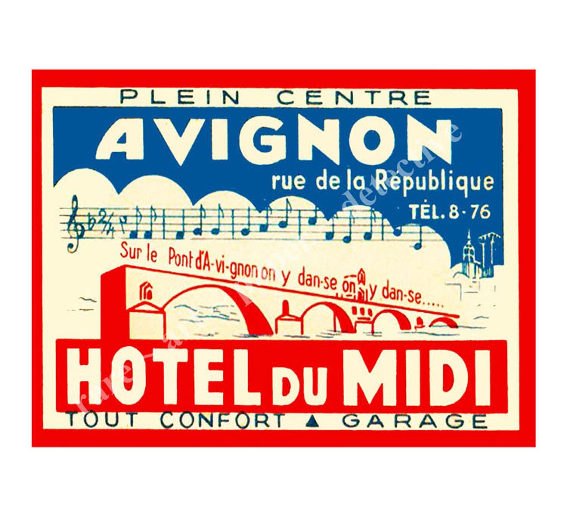 Luggage Stickers Steamer Trunk Labels 6 Big & Colorful - Etsy