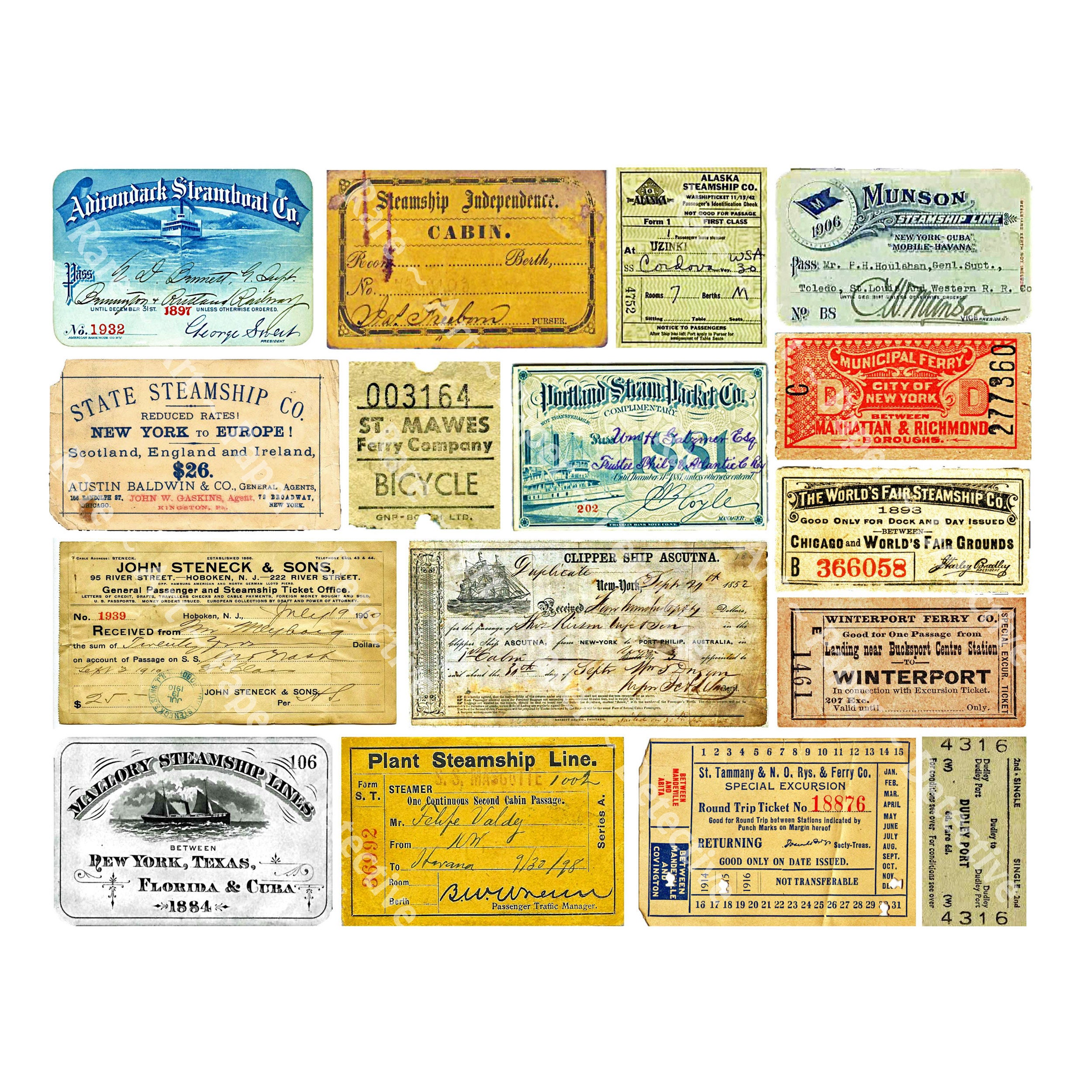 Stickers, Labels & Tags Stickers Vintage Rectangular paper stickers 5 ...