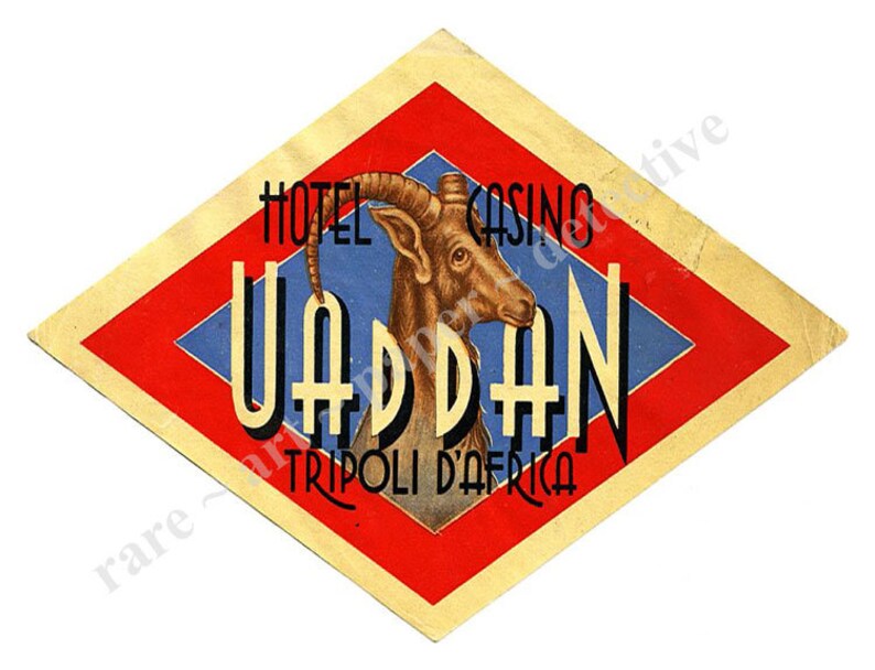 Africa Travel Hotel Labels From the Golden Age of Travel, REAL STICKERS ...