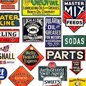 Model Railroad Sign Stickers for Train Layouts Vintage Advertising ...