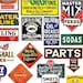 Model Railroad Sign Stickers for Train Layouts Vintage Advertising ...