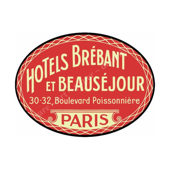 Paris Suitcase Sticker