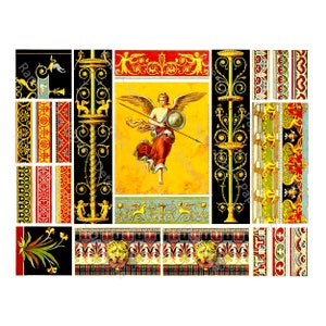 Roman Graphics & Designs, Sticker Sheet, Junk Journal and Clip Art ...