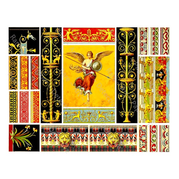 Roman Graphics & Designs Sticker Sheet Junk Journal and Clip - Etsy