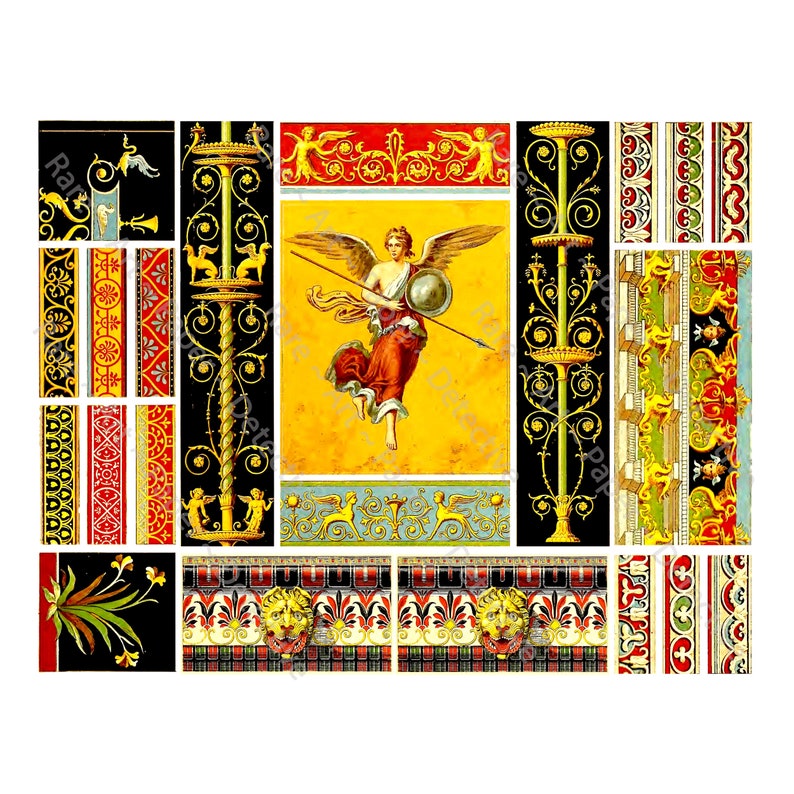 Roman Graphics & Designs, Sticker Sheet, Junk Journal and Clip Art ...