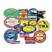 Airline Luggage Labels, Real Stickers, Airplane Decals, Plane Clip Art ...