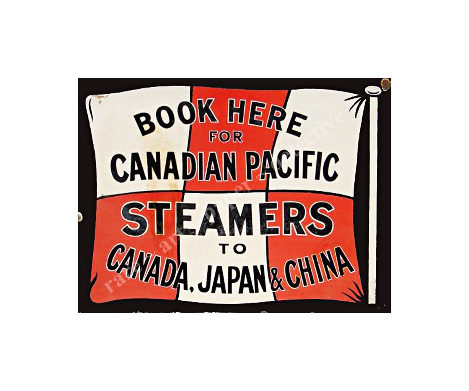 Luggage Stickers Steamer Trunk Labels 6 Big & Colorful | Etsy