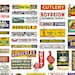 Model Railroad & Dollhouse Signs, Sticker Sheet, 150 Multi Scale Hobby ...
