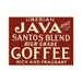 Coffee Can & Java Label Art Stickers, Kitchen Gift Set, 6 Big Colorful ...