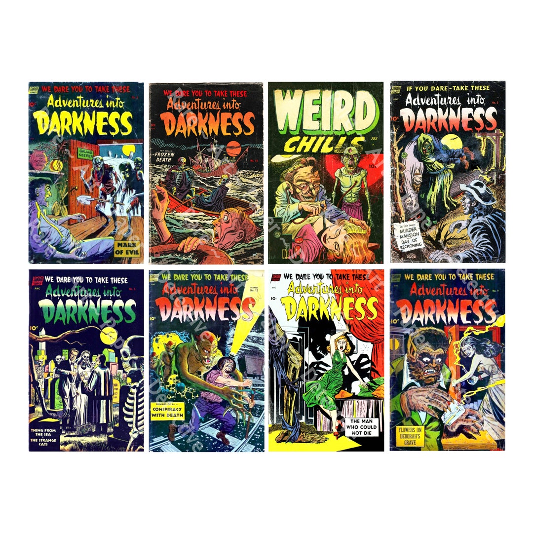 Comic Book Covers, Classic Horror Comics, Vintage Halloween Sticker ...
