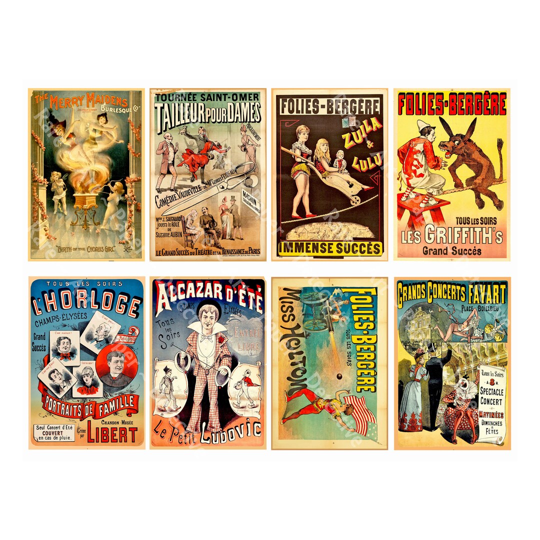 French Advertising Stickers, Vintage Posters From France, Altered Arts ...