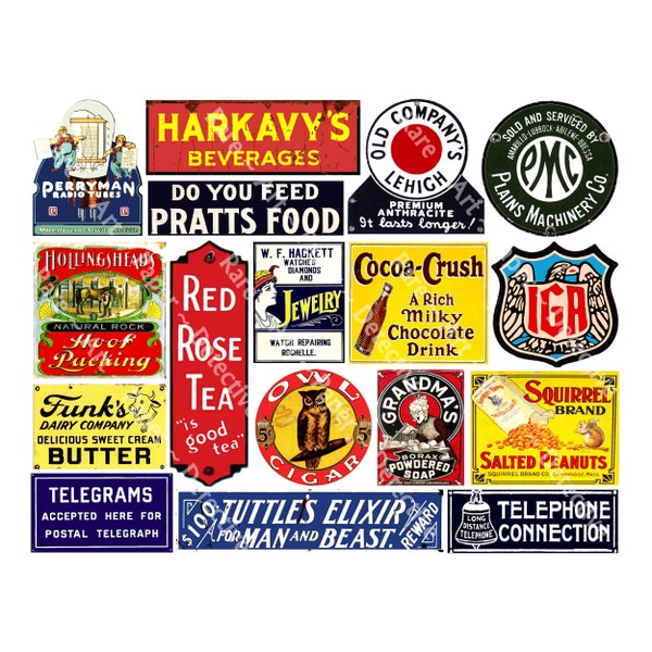 Dollhouse Signs Advertising - Etsy