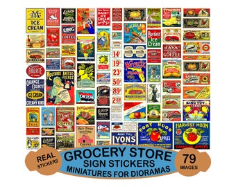 Grocery Store Sticker Sheet - Etsy