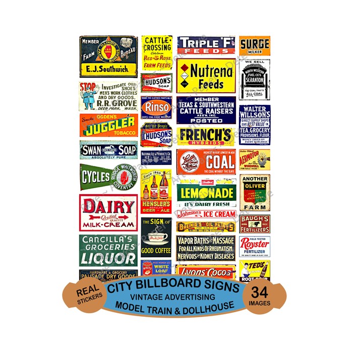 O Scale Signs - Etsy