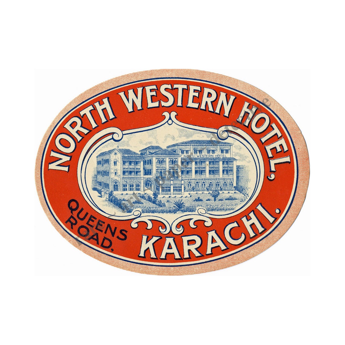 Luggage Stickers Steamer Trunk Labels 6 Big & Colorful | Etsy