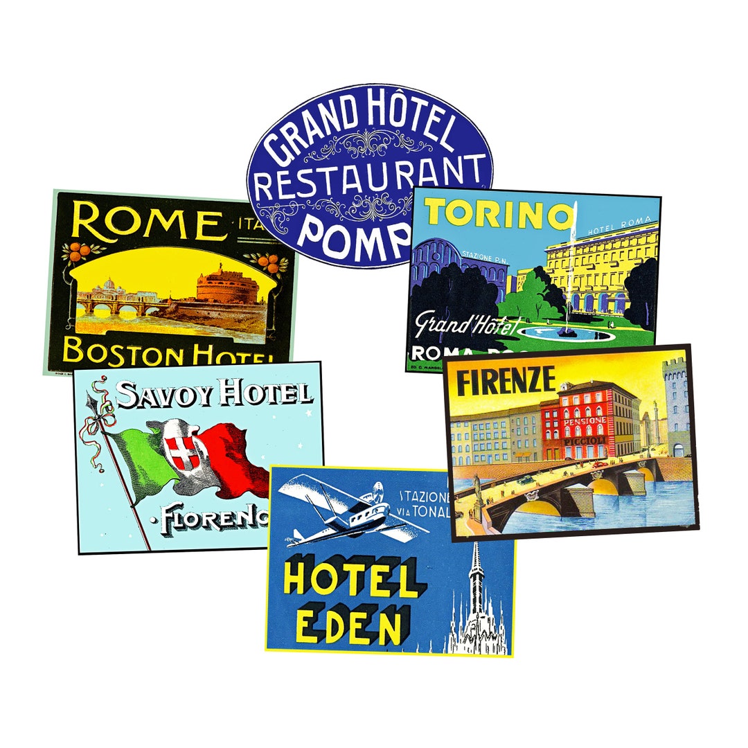 Luggage Stickers, Travel Planner Sticker, Travel Gifts, the Golden Age ...