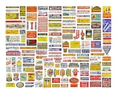 Model Railroad & Dollhouse Signs Sticker Sheet 150 Multi - Etsy