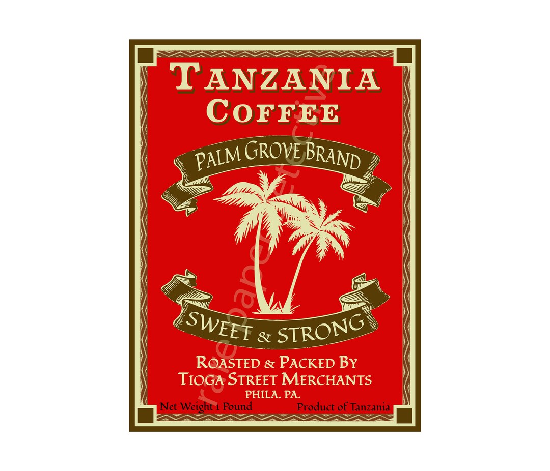 Kitchen Coffee Poster Print, Kitchen Decor 5" X 7" Palm Tree Grove ...