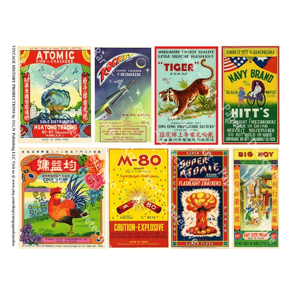 Firecracker Label - Etsy