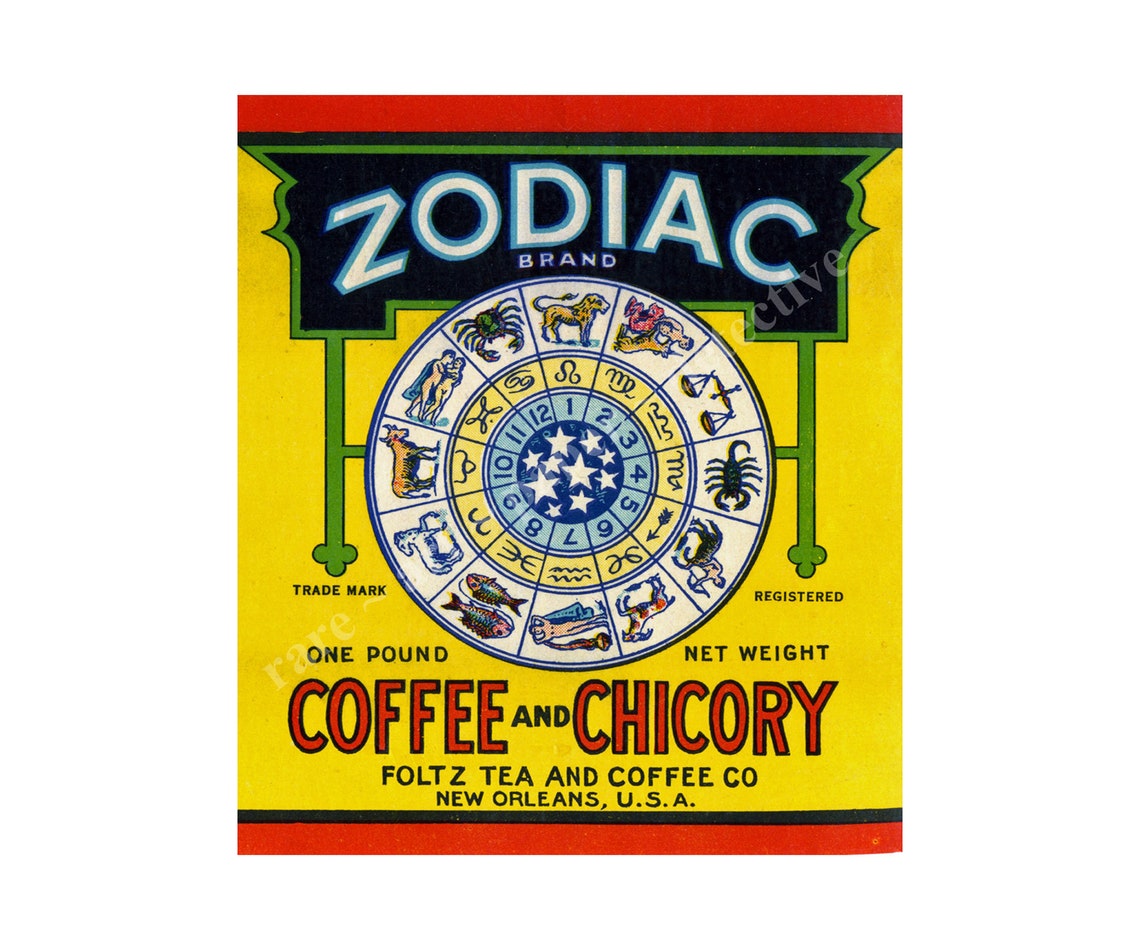 Coffee Can & Tea Label Art Stickers Kitchen Gift Set 6 Big - Etsy