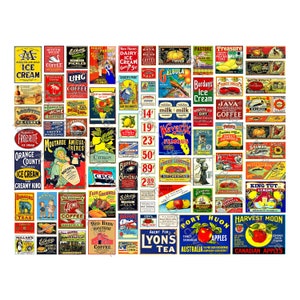 Huge Set of Dollhouse Miniature Signs & Advertising, 240 Multi Scale ...