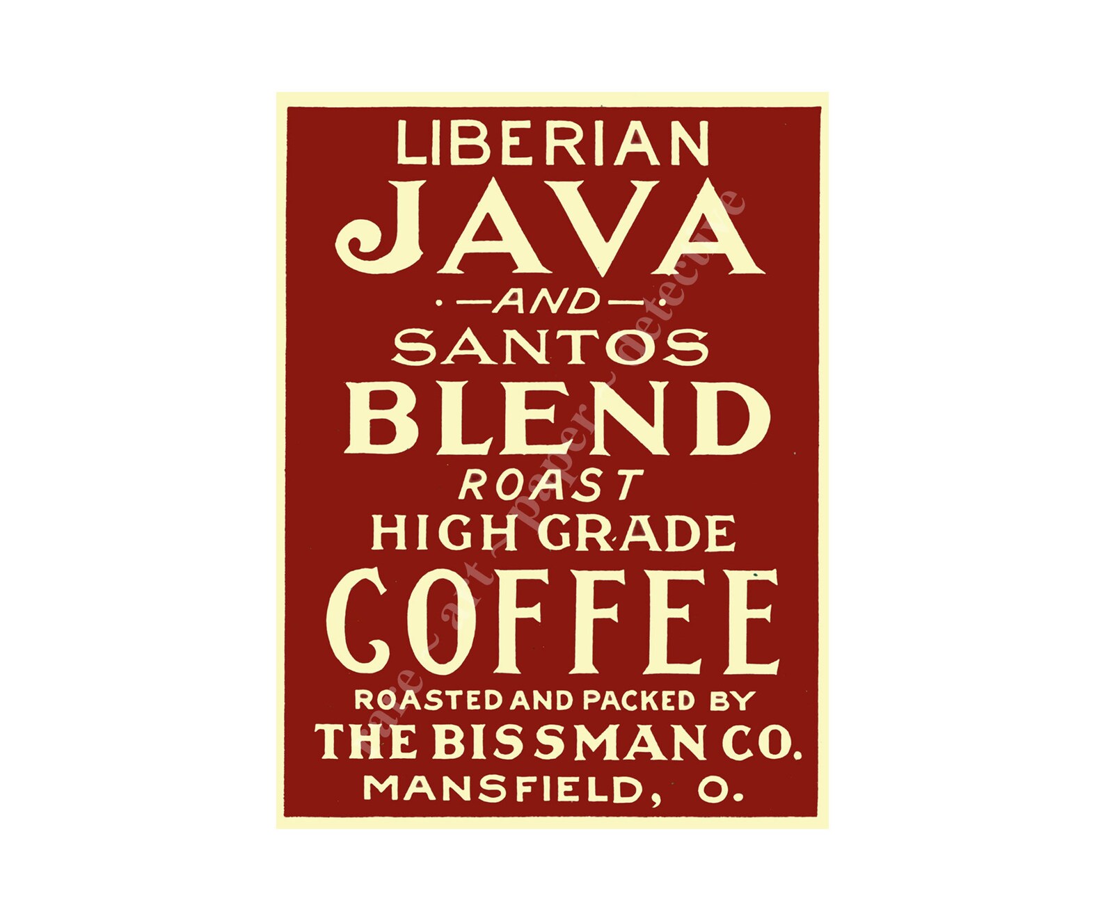 Coffee Can & Java Label Art Stickers Kitchen Gift Set 6 Big - Etsy