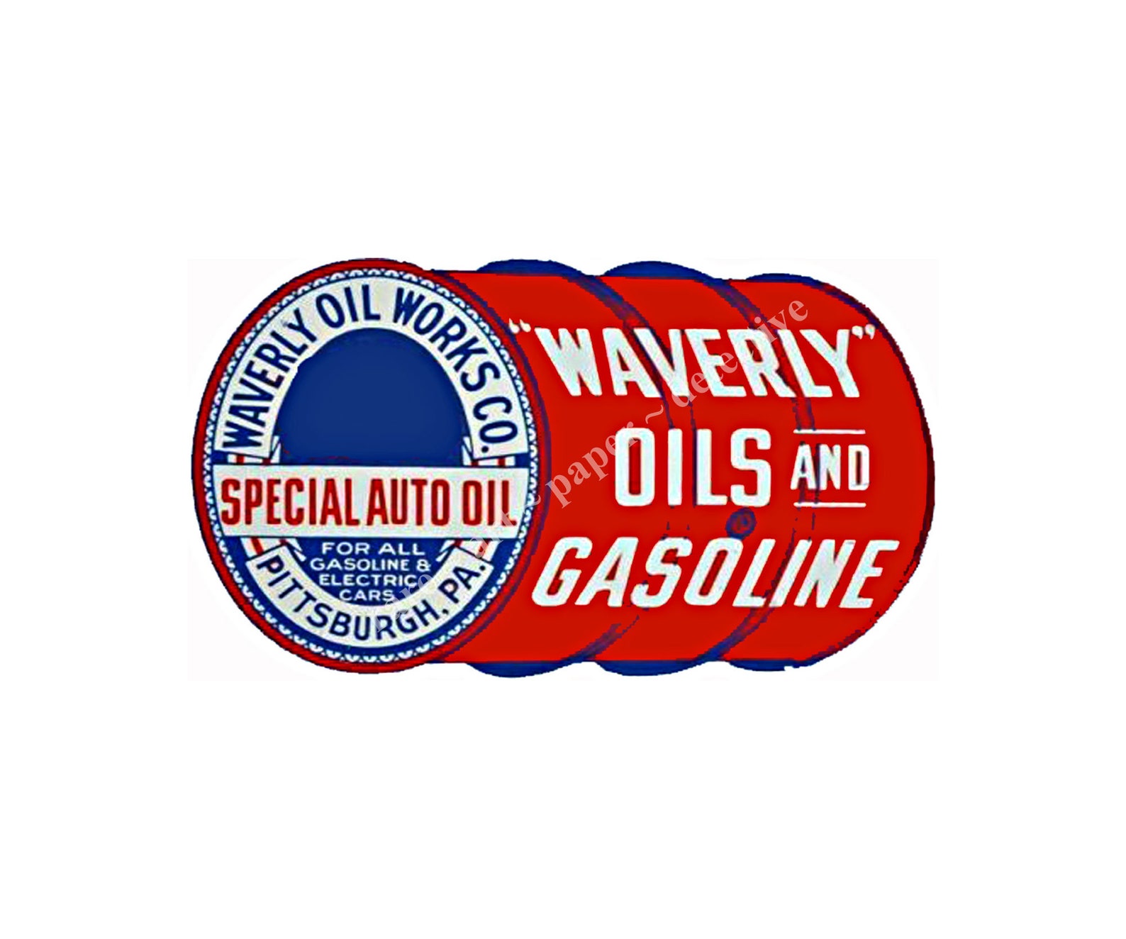 6 Oil & Gas Can Label Stickers Gift Set Colorful Car | Etsy