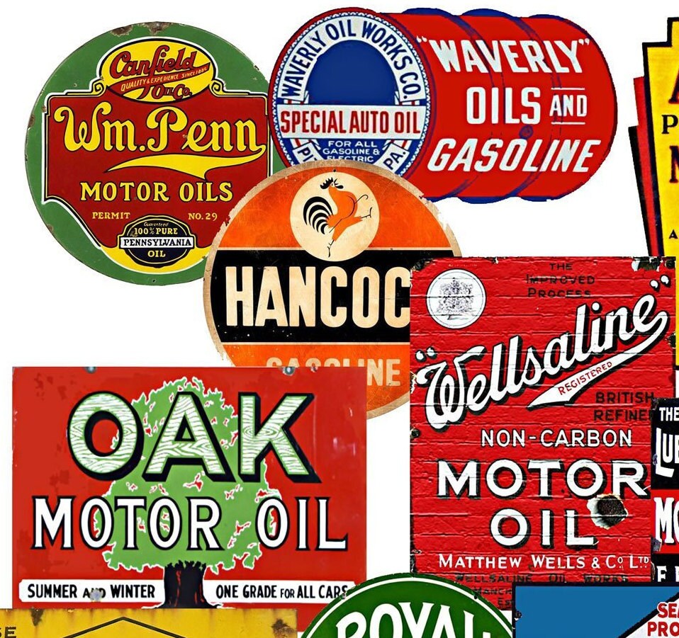 Oil & Gas Can Labels Gift Set of 12 Stickers Colorful Car - Etsy UK
