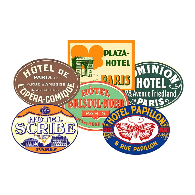 France Travel Labels From the Golden Age of Travel Steamship - Etsy