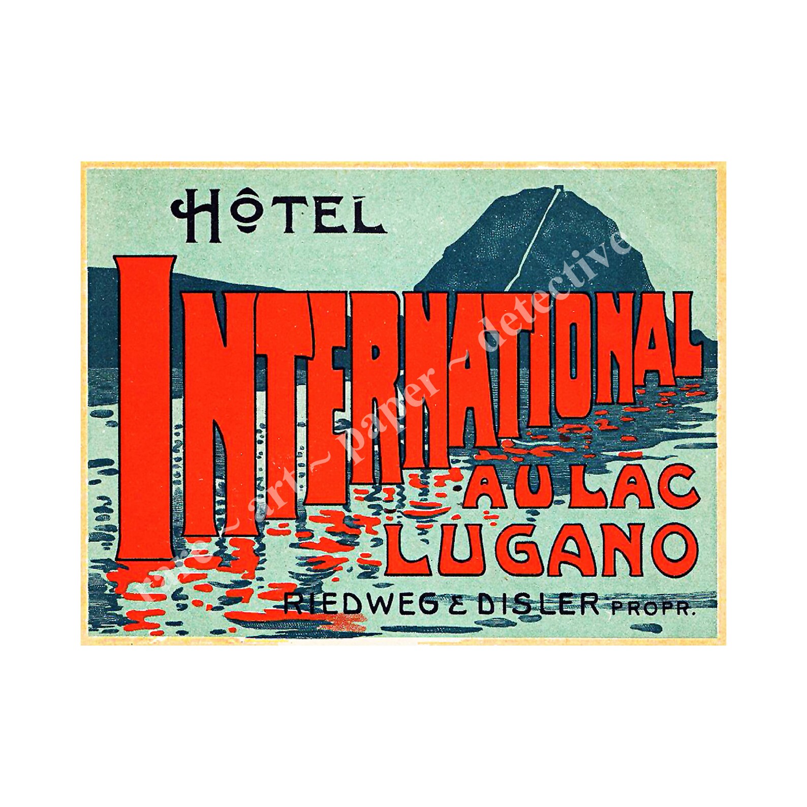 Luggage Stickers Steamer Trunk Labels Set of 10 Big & - Etsy