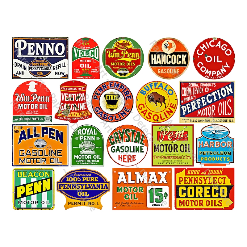 Motor Oil Can Labels - Etsy