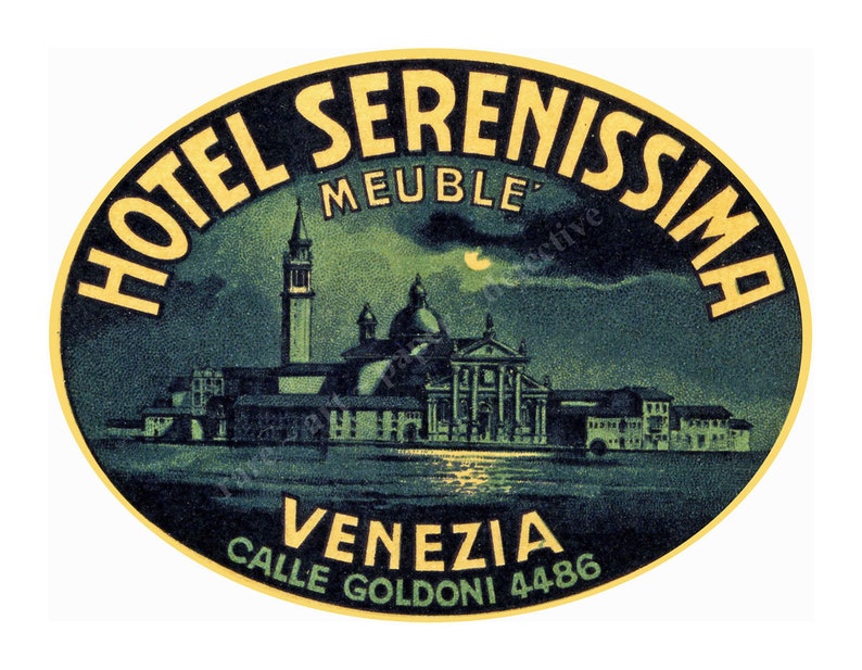 Steamer Trunk Stickers Luggage Labels Set of 12 Big & - Etsy