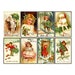 Victorian Christmas Stickers, 32 Vintage Postcard Inspired Holiday ...