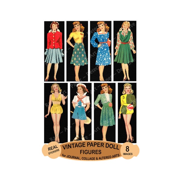1950s Paper Dolls - Etsy
