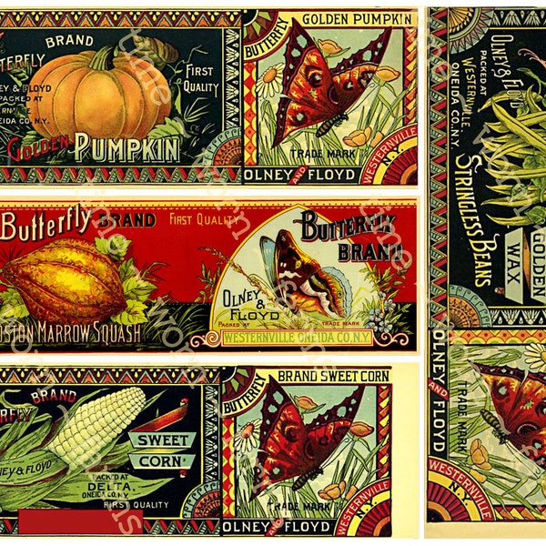 Old Can Labels - Etsy